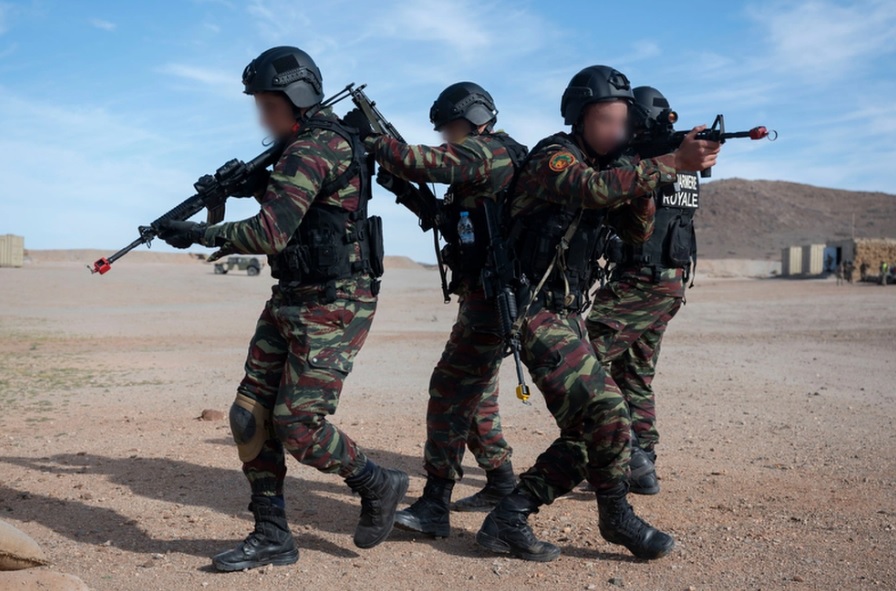U.S. and Moroccan Forces Units Conduct Special Combat Training near ...